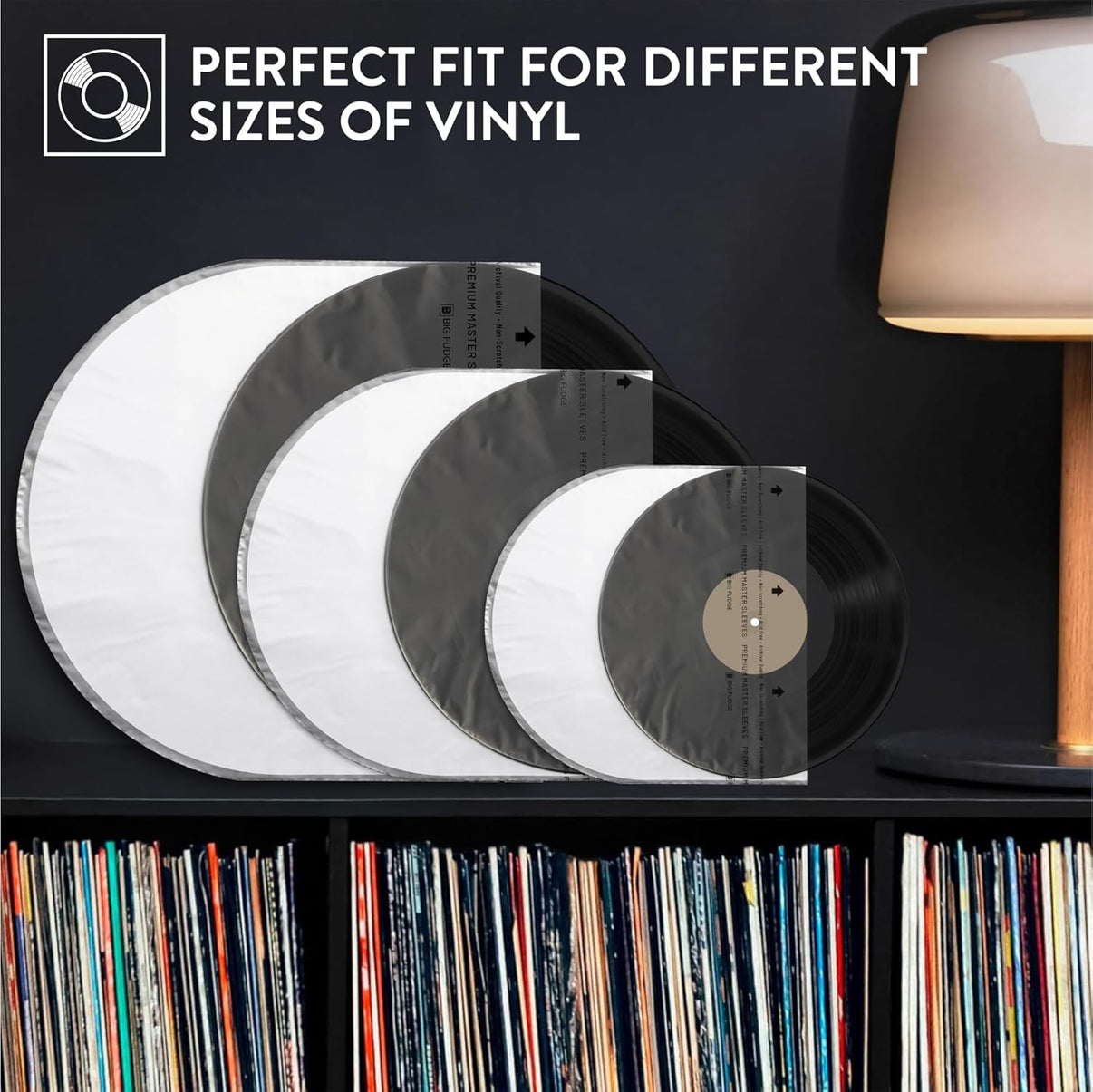 Premium Round Bottom Inner Vinyl Sleeves – BIG FUDGE VINYL