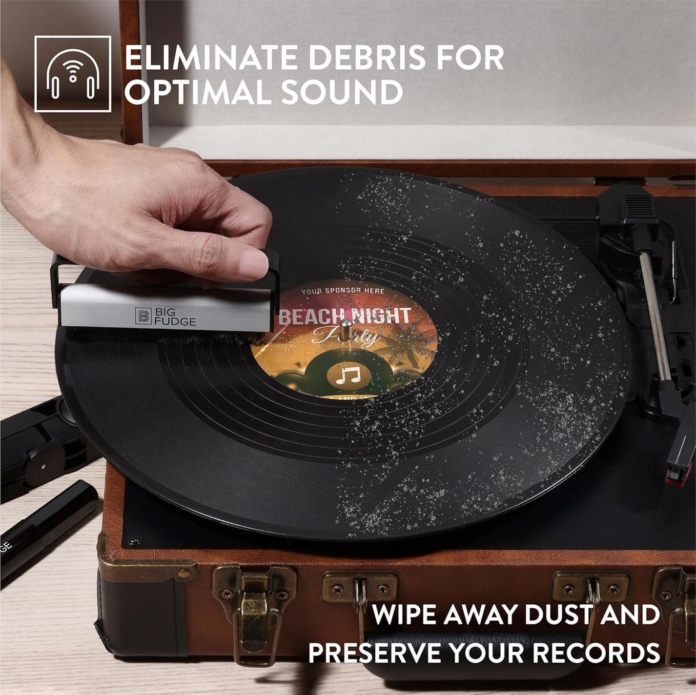 Vinyl Record Cleaning Kit - 6-in-1 Vinyl Record Cleaner – BIG FUDGE VINYL