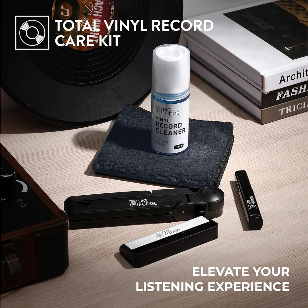 Vinyl Record Cleaning Kit - 6-in-1 Vinyl Record Cleaner – BIG FUDGE VINYL