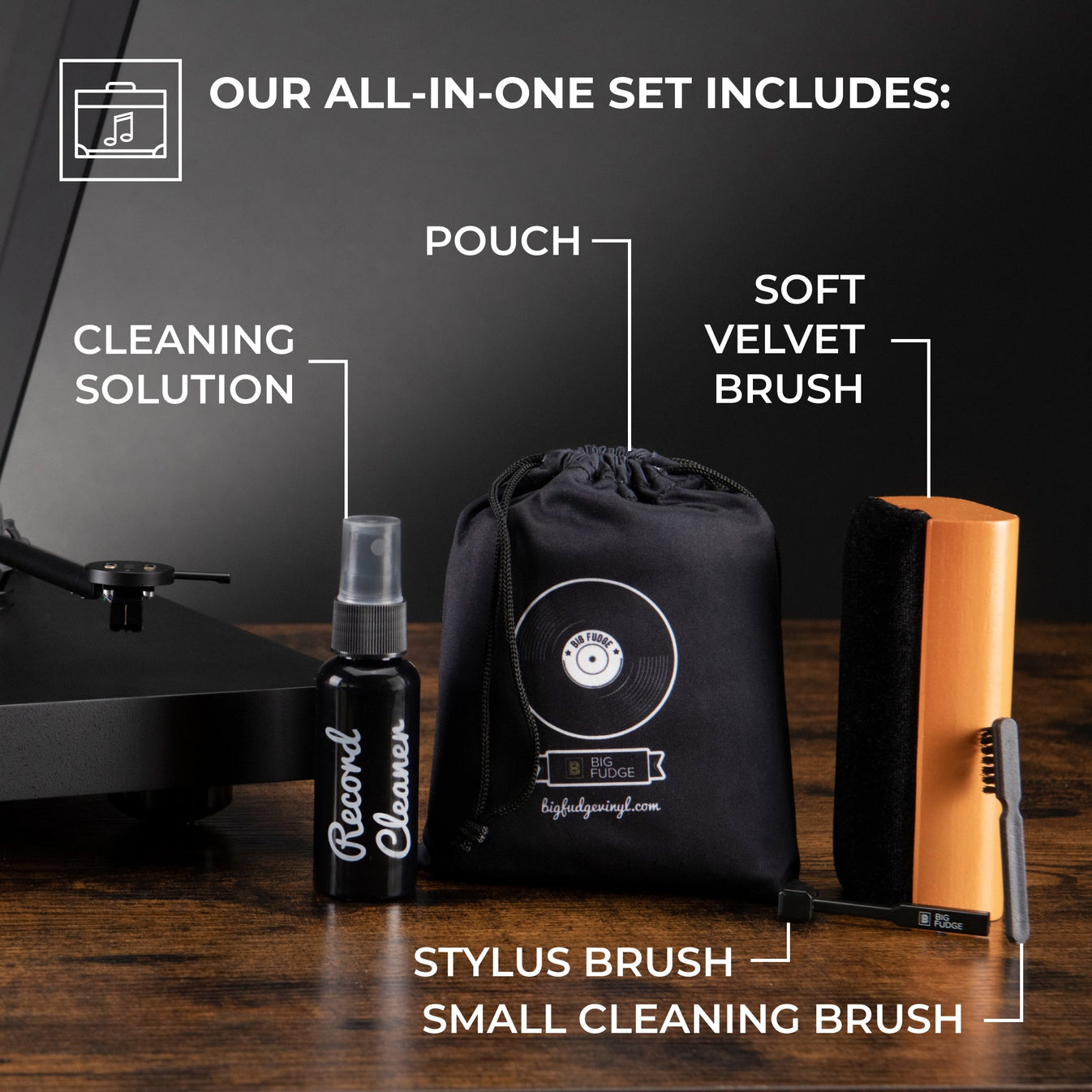 Record Cleaning Kit | Shop Vinyl Care Supplies | Big Fudge – BIG FUDGE ...